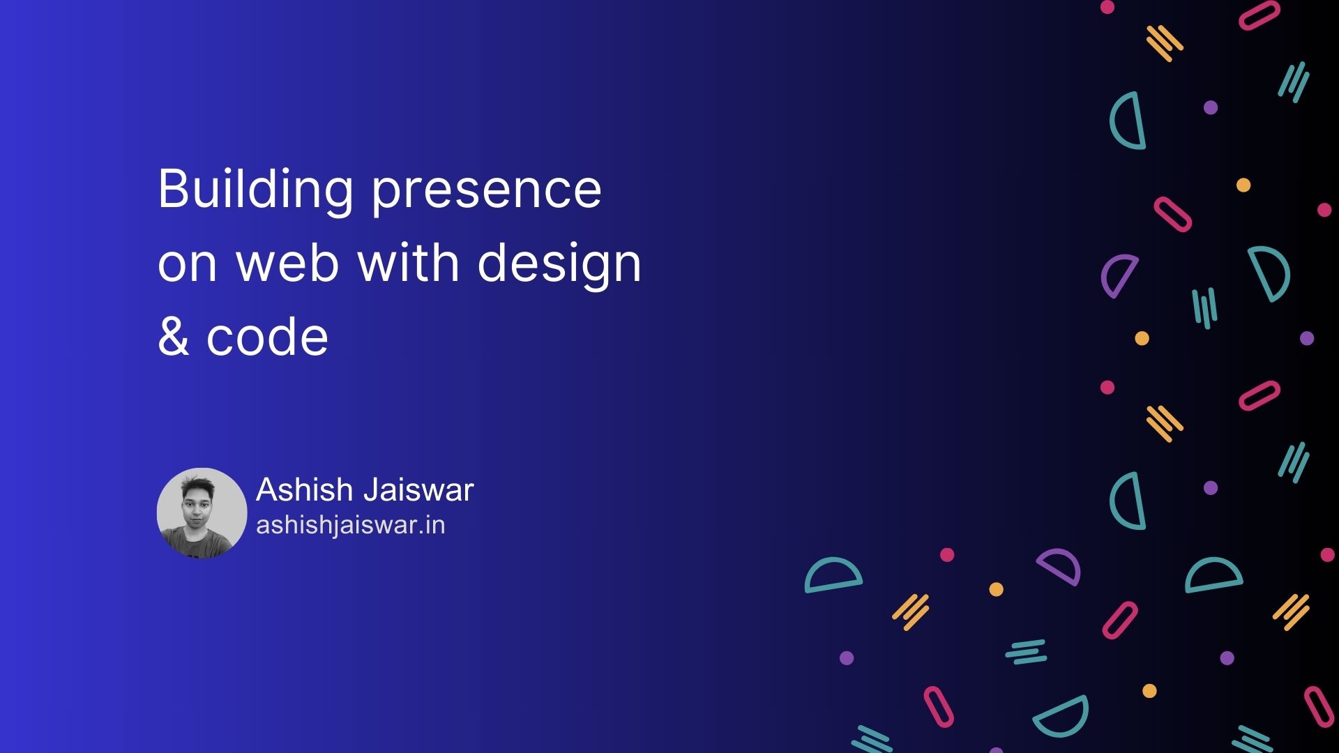 Ashish Jaiswar - web developer portfolio
